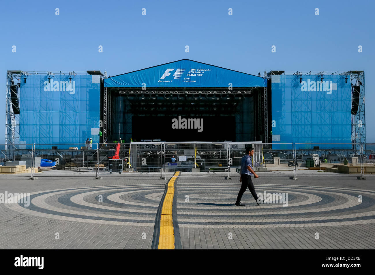 Baku, Azerbaijan. 19th June, 2017. The preparation for the Formula One ...