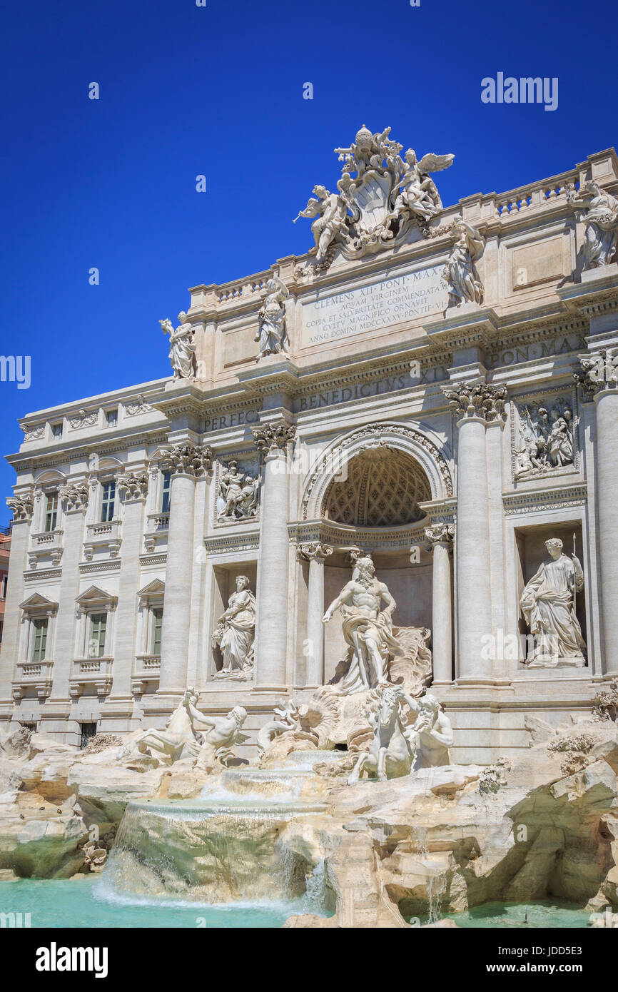 The Trevi Fountain, Fontana di Trevi, is a ,fountain, in the ,Trevi ...