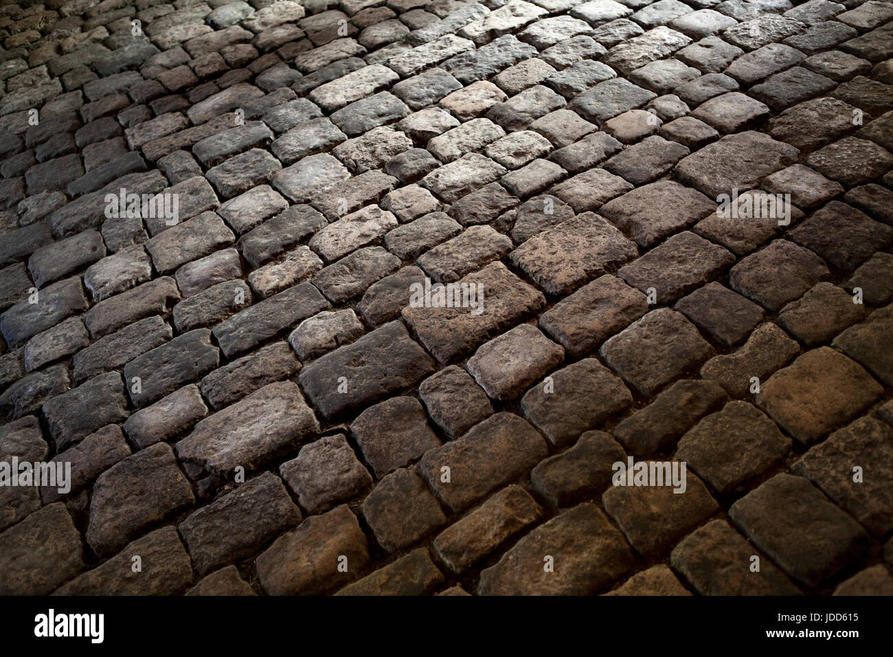 Old and rustic pavement on a square in a French village Stock Photo - Alamy
