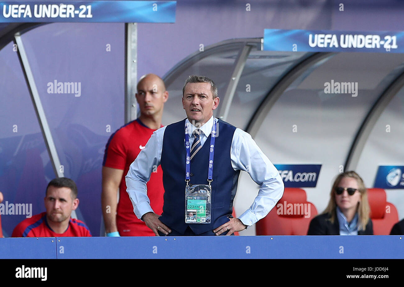 England's manager Aidy Boothroyd during the UEFA European Under-21 ...