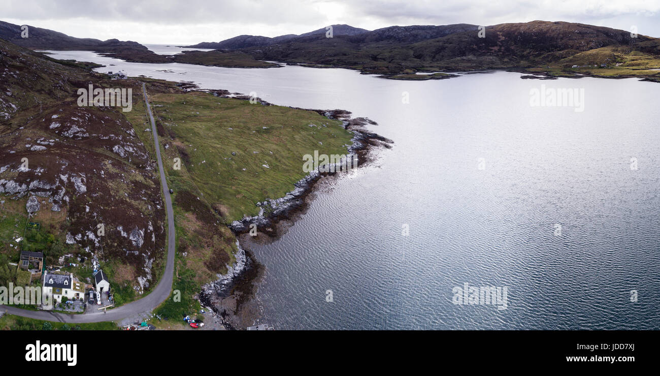 Aerial view of Loch Eynort, South Uist, Outer Hebrides Stock Photo - Alamy