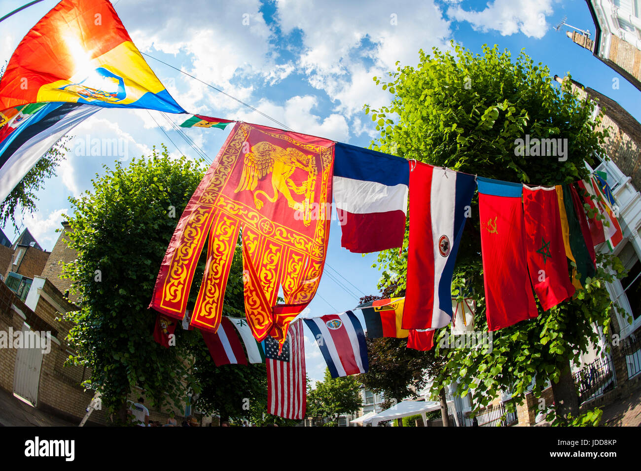 Colourful flags world nations flags hi-res stock photography and images ...