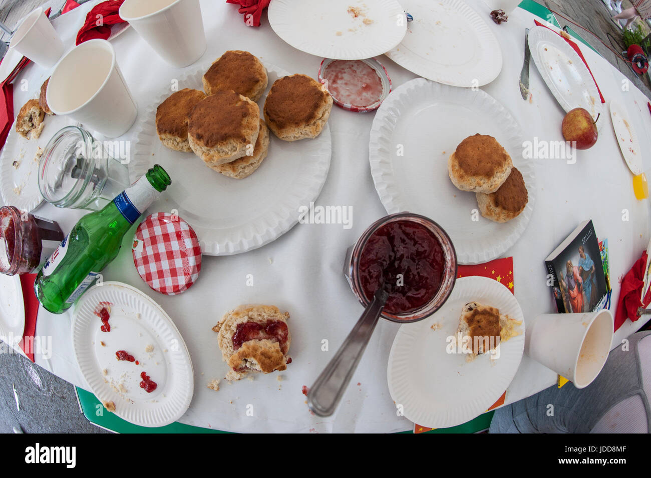 Remains of strawberry jam hi-res stock photography and images - Alamy