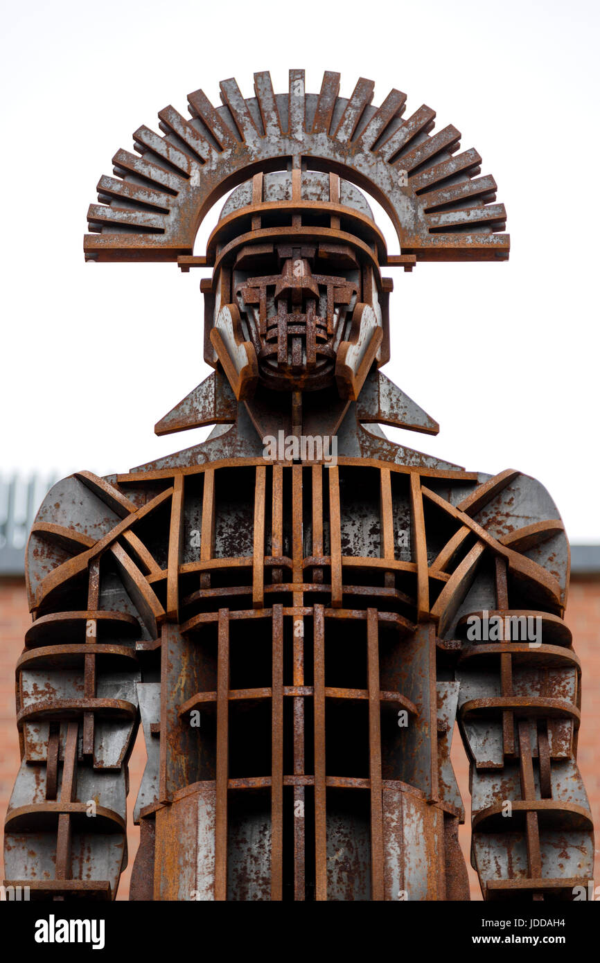 Metal statue of Sentius Tectonicus, a Roman Centurion (by John O'Rourke ...