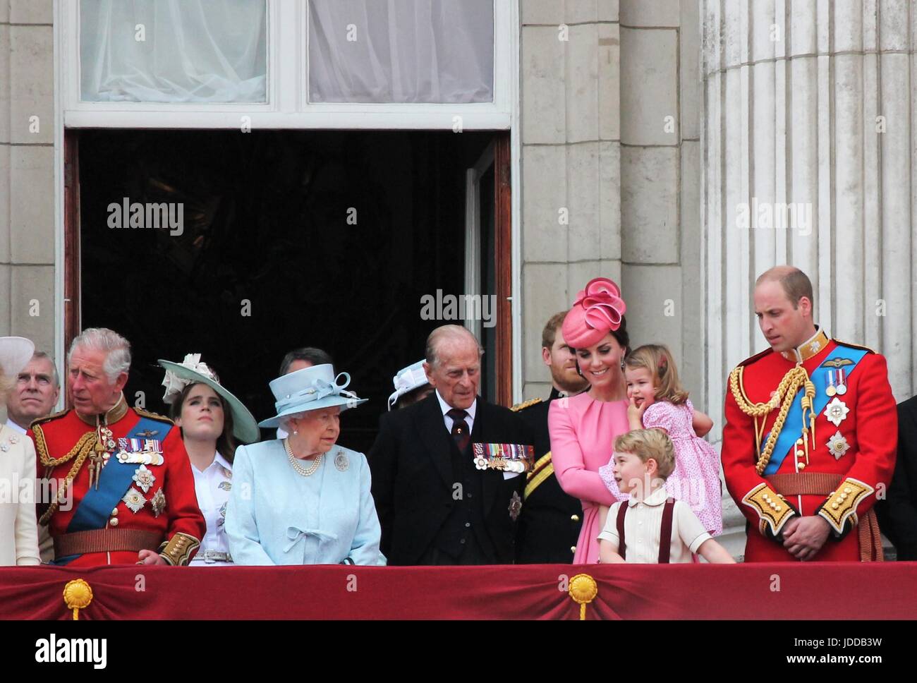 Queen Elizabeth & Royal Family, Buckingham Palace, London June 2017 ...