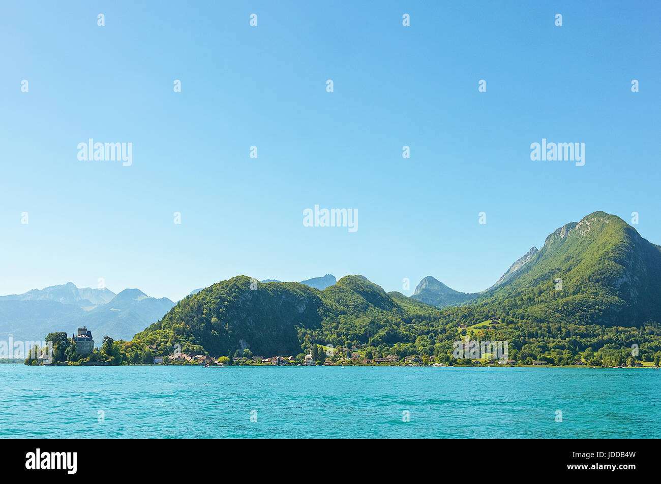Lake Annecy and Mountain Range, Annecy, France Stock Photo - Alamy