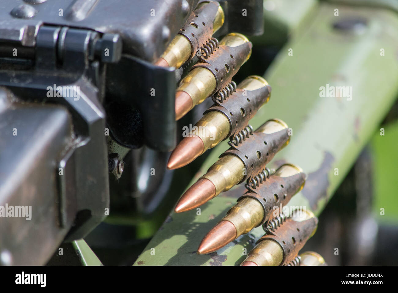 Loaded machine gun Stock Photo - Alamy