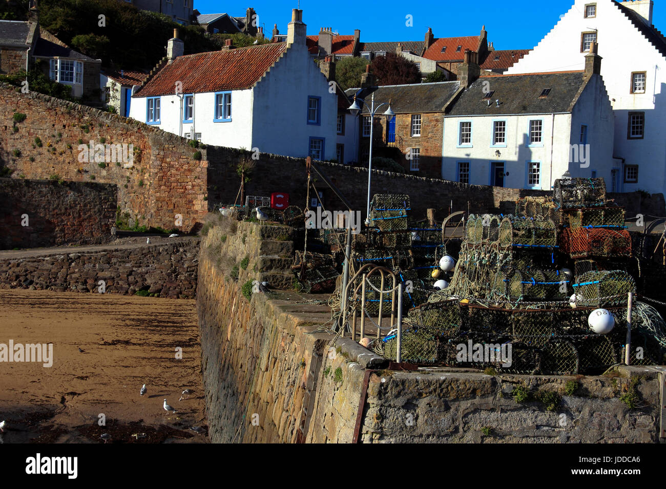 Crail Harbour, historic fishing village, Scotland, UK Stock Photo - Alamy