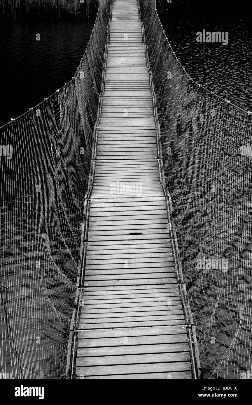 Footbridge, Bridge, Pathway, Wooden construction Stock Photo - Alamy