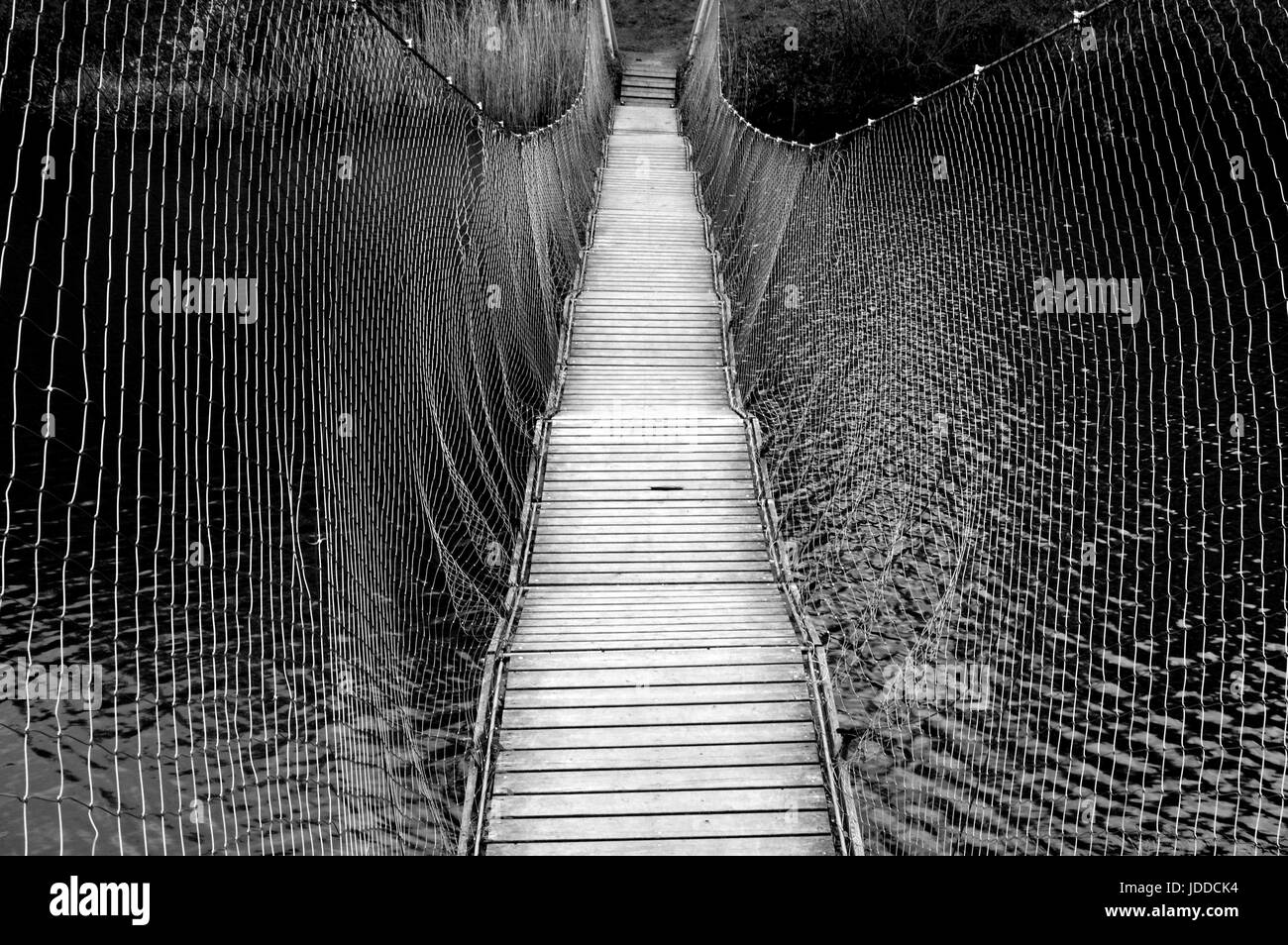 Footbridge, Bridge, Pathway, Wooden construction Stock Photo - Alamy