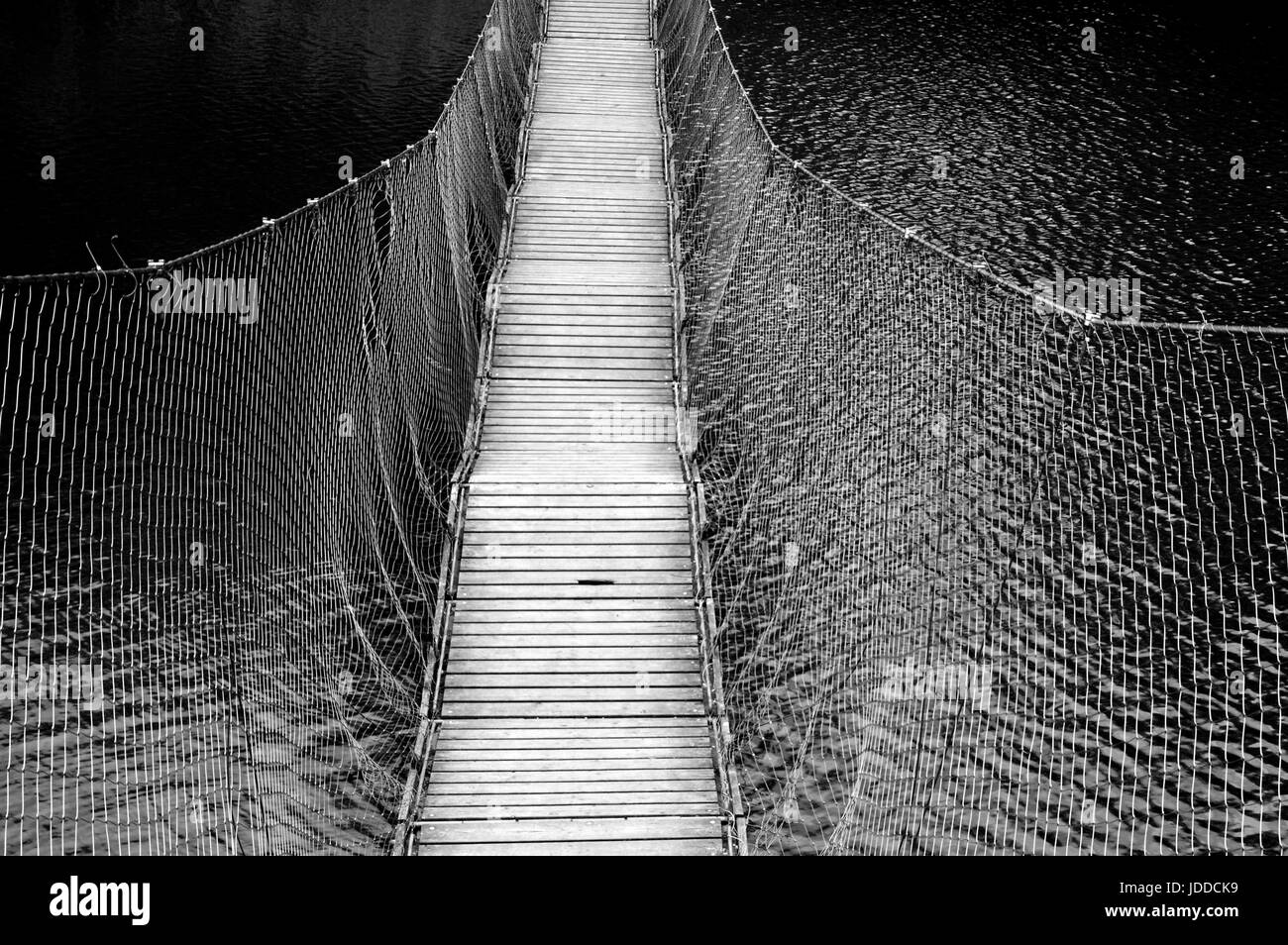 Footbridge, Bridge, Pathway, Wooden construction Stock Photo - Alamy