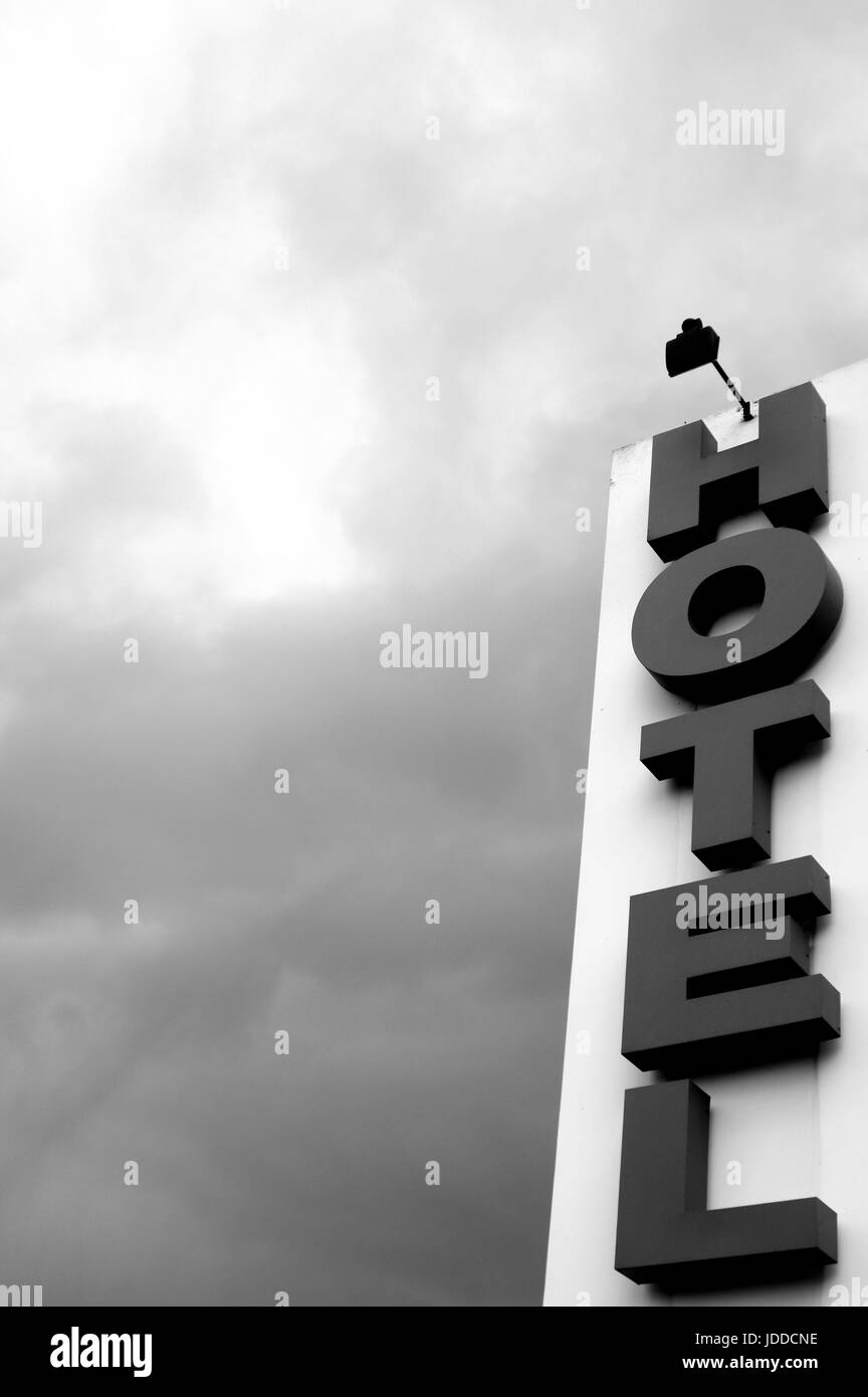 Hotel, Hotel sign, Sign Stock Photo - Alamy
