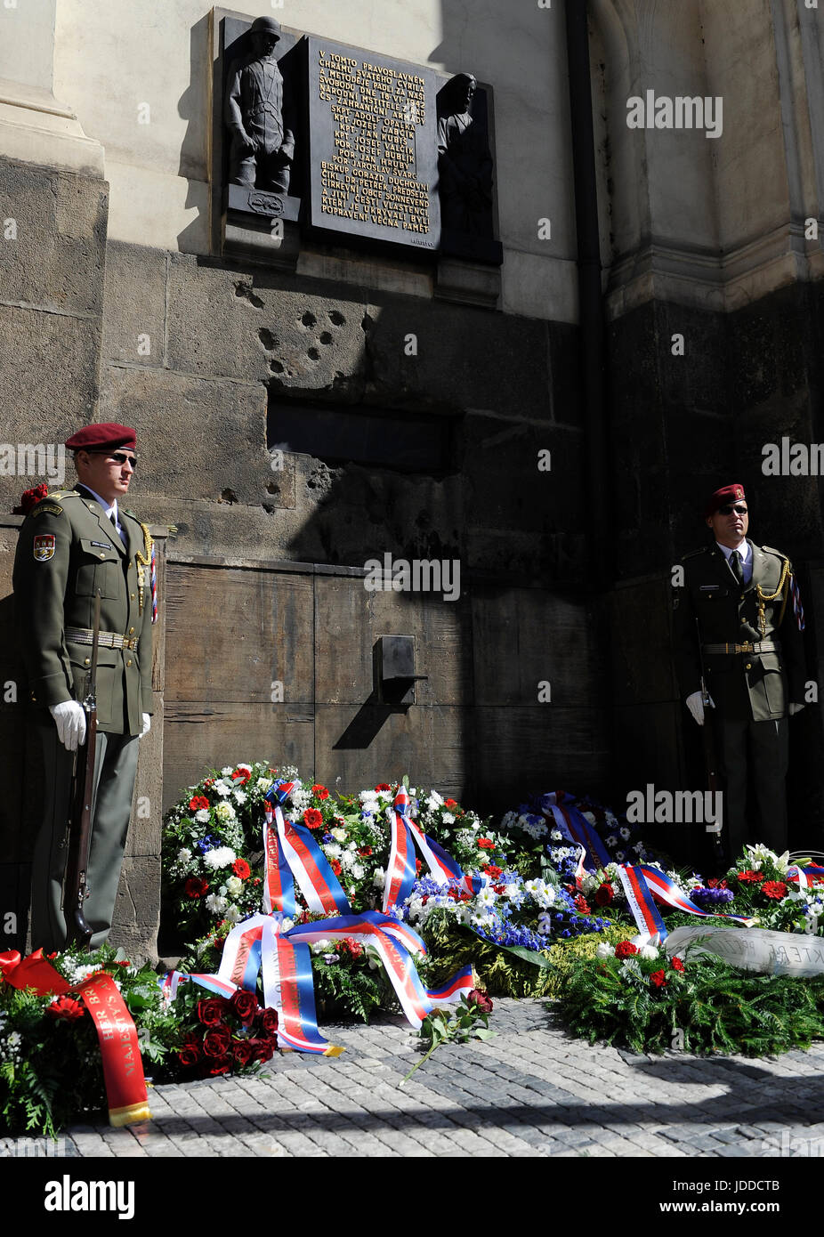 State and military officials paid homage to the Czechoslovak ...