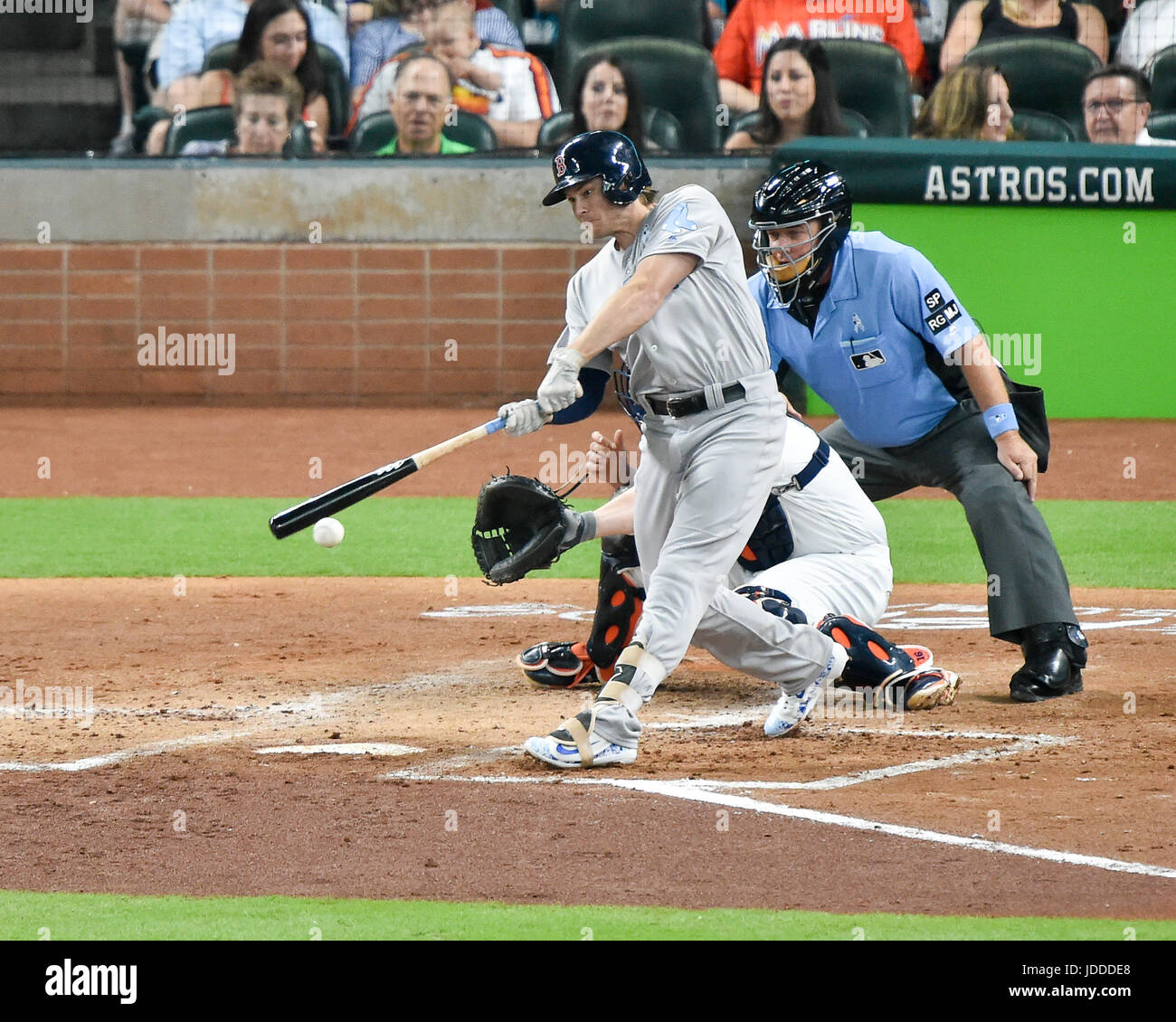Houston, TX, USA. 18th June, 2017. Boston Red Sox third baseman Josh ...