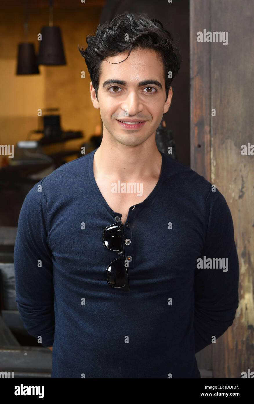 Cologne, Germany. 19th June, 2017. Actor Waseem Abbas poses for a portrait during filming of the ...