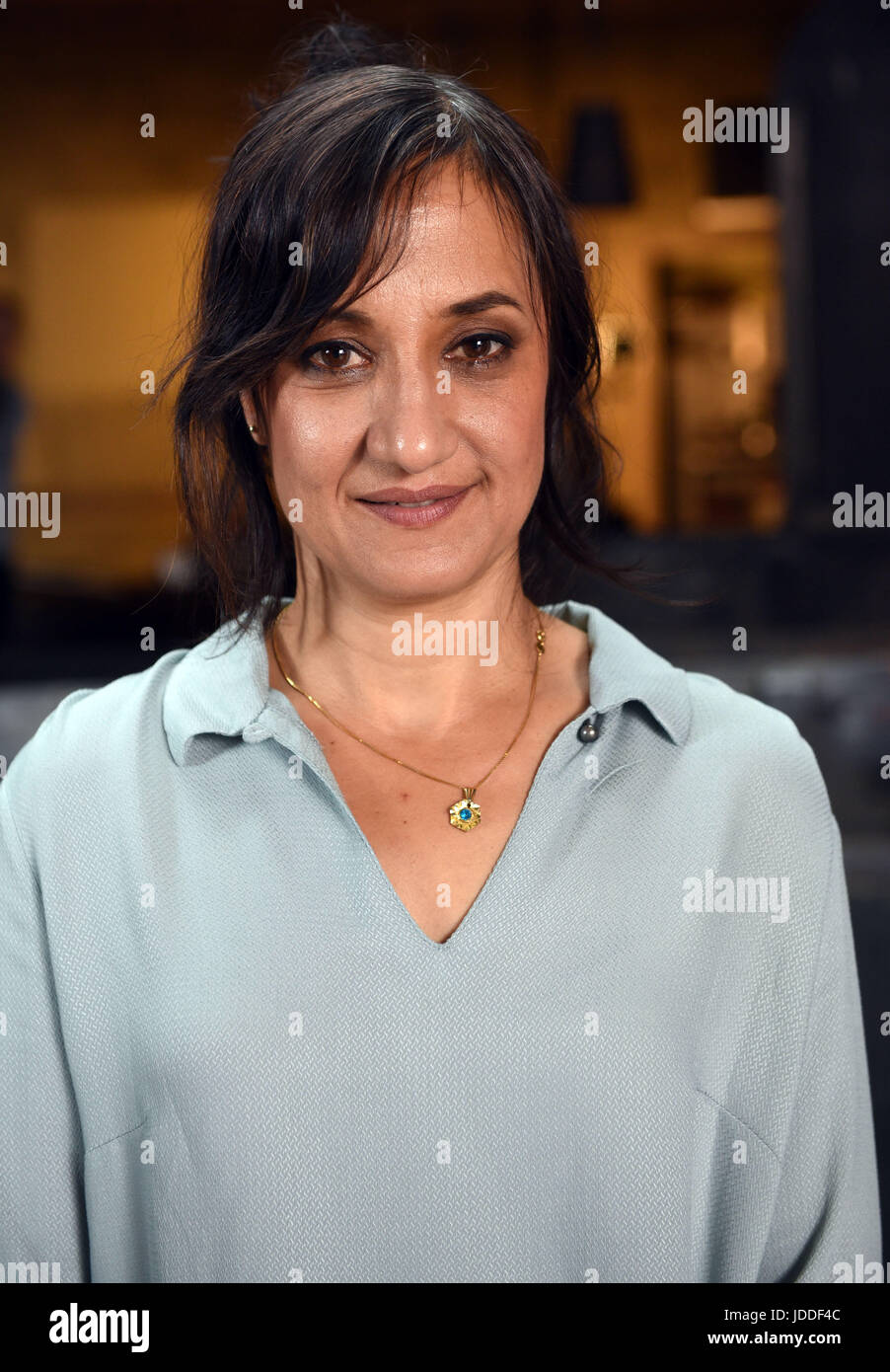 Cologne, Germany. 19th June, 2017. Actress Meriam Abbas poses for a ...