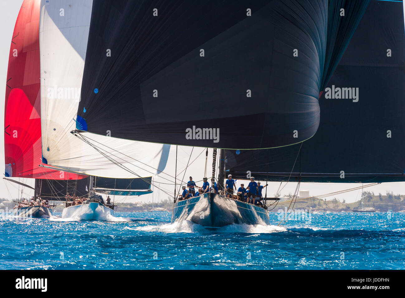 Bermuda, 19th June 2017, America's Cup J Class Regatta. Credit: Chris ...