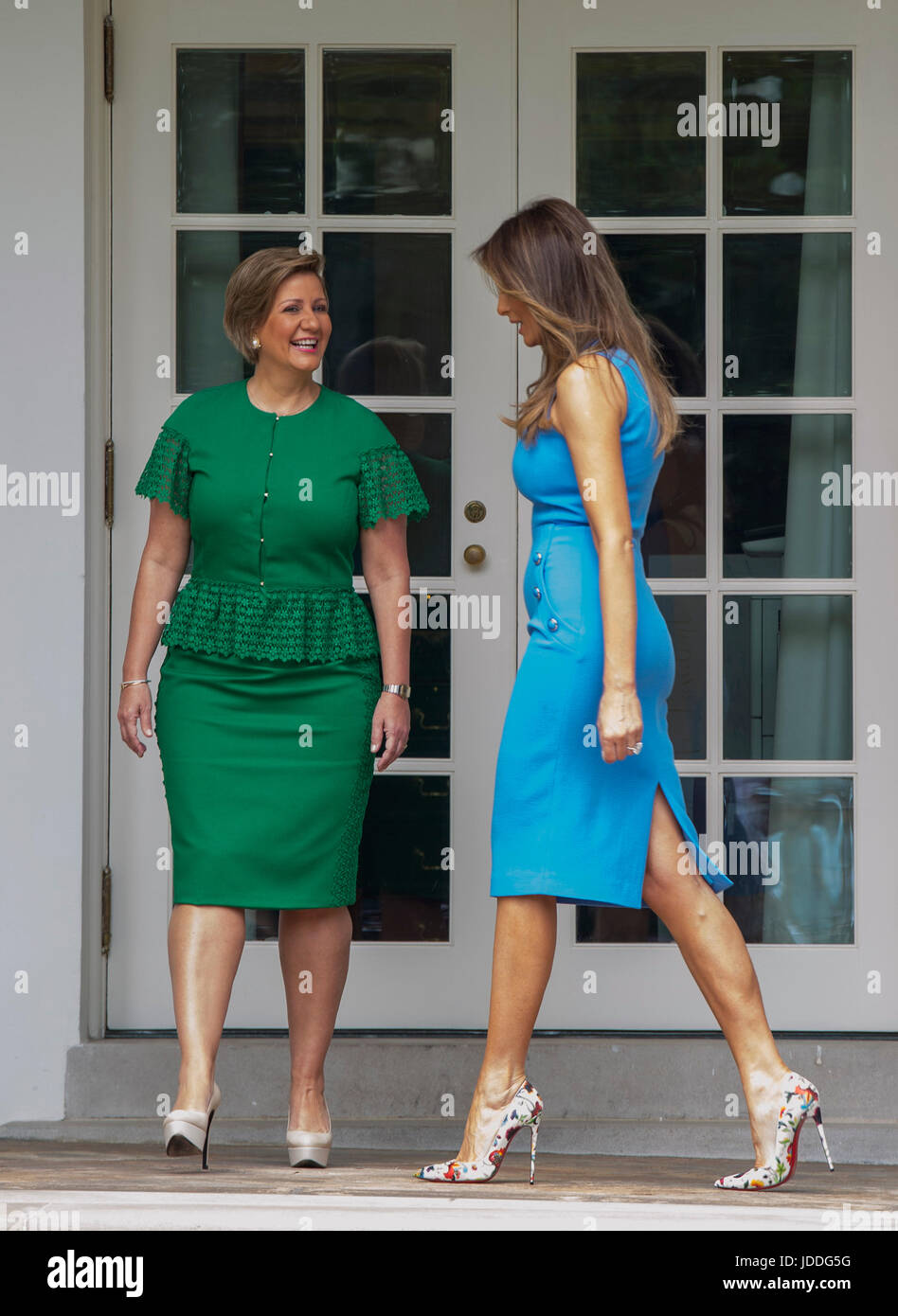 Washington DC, USA. 19th June, 2017. Lorena Castillo, wife of President ...