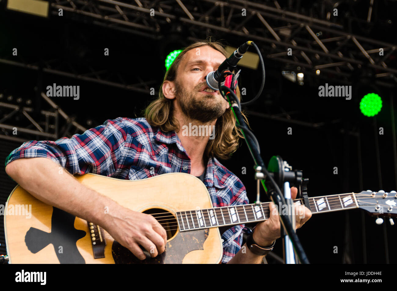 Kiel, Germany. 19th June, 2017.The singersongwriter Pohlmann is ...