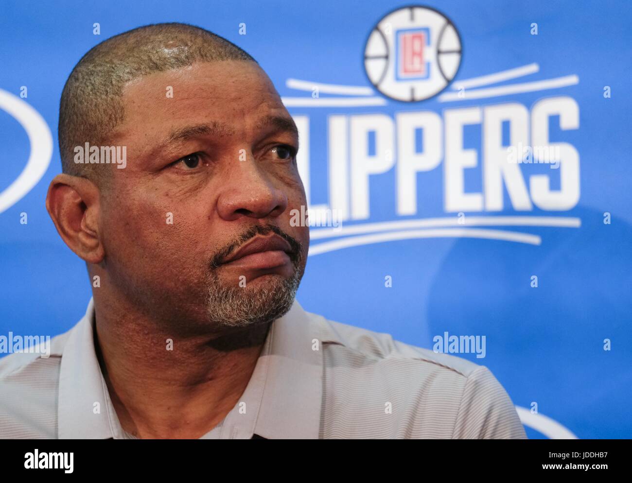 Los angeles clippers introduce doc rivers hi-res stock photography and ...