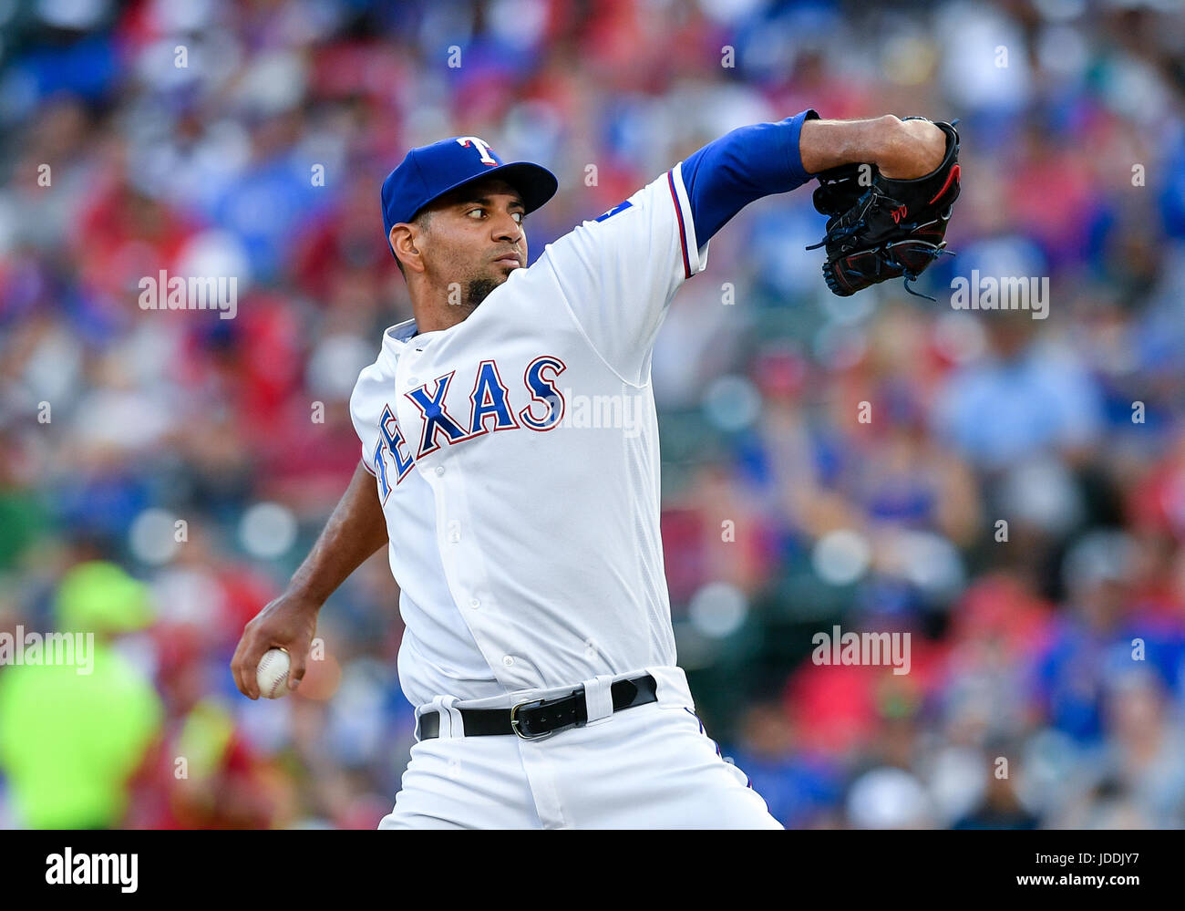 June 16th, 2017:.Texas Rangers starting pitcher Tyson Ross (44 ...
