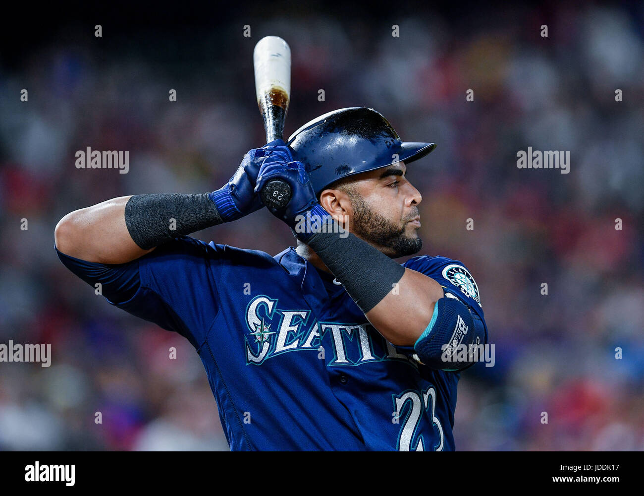 June 16th, 2017:.Seattle Mariners designated hitter Nelson Cruz (23) at ...