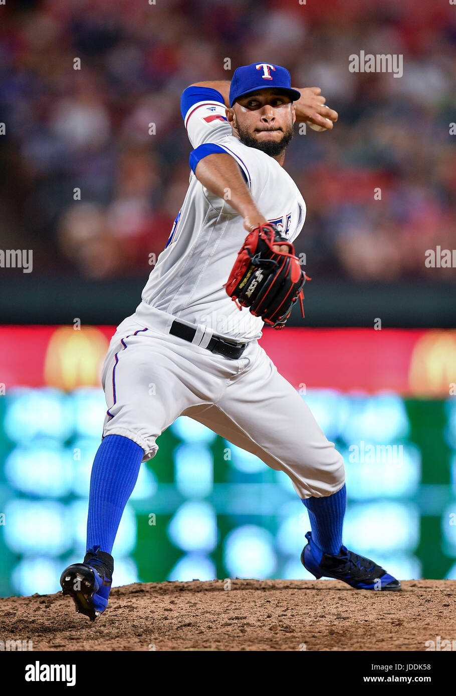 June 16th, 2017:.Texas Rangers relief pitcher Dario Alvarez (39 ...