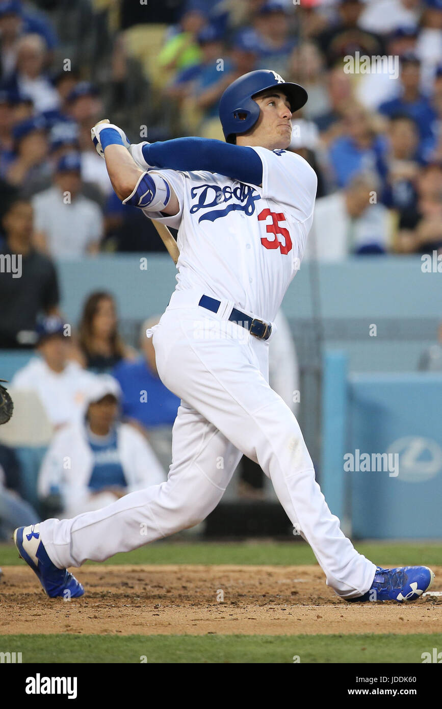 Los Angeles, CA, USA. 19th June, 2017. Los Angeles Dodgers left fielder ...