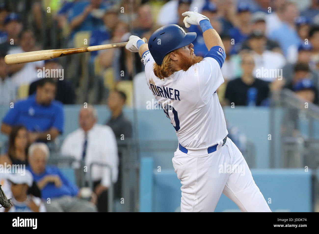 Los Angeles, CA, USA. 19th June, 2017. Los Angeles Dodgers third ...