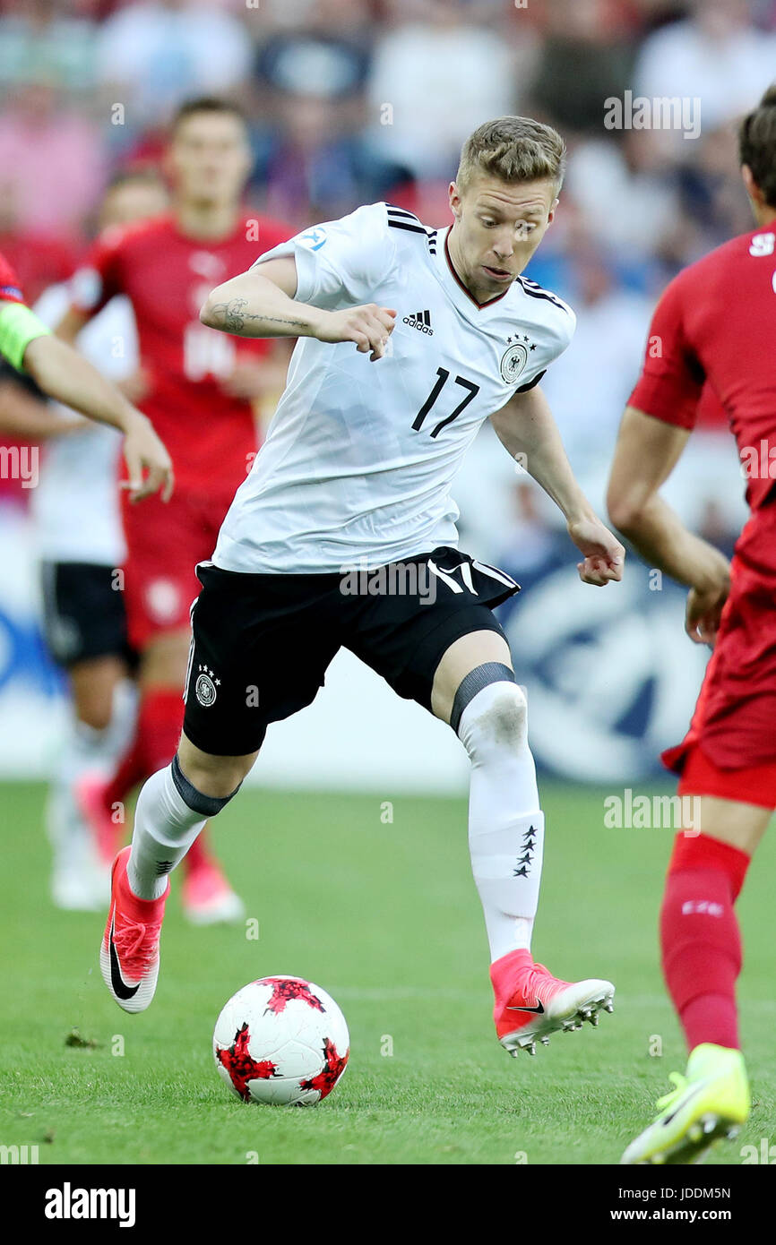 Germany's Mitchell Weiser in action during the U21 European ...