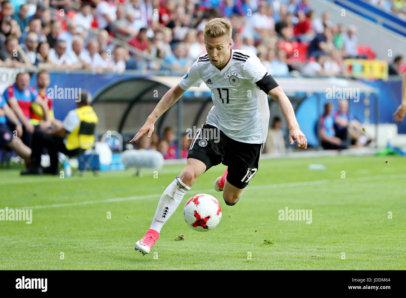 Germany's Mitchell Weiser in action during the U21 European ...