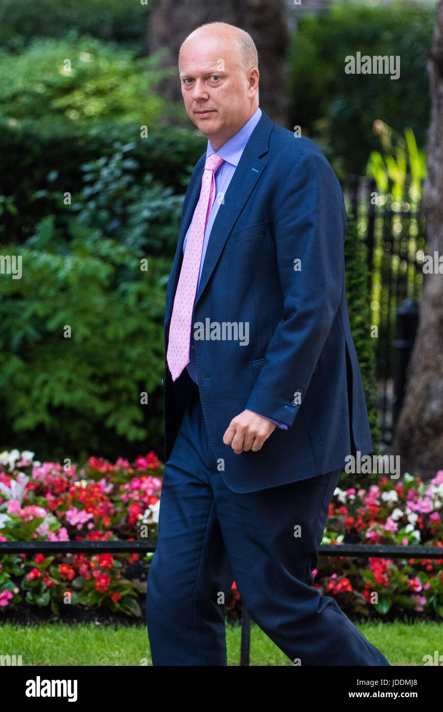 London, UK. 20th June, 2017. Transport Secretary Chris Grayling attends ...