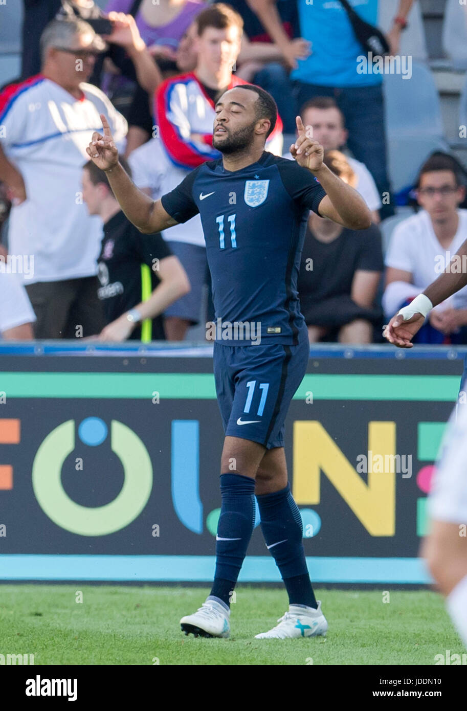Nathan redmond celebrates his goal hi-res stock photography and images ...
