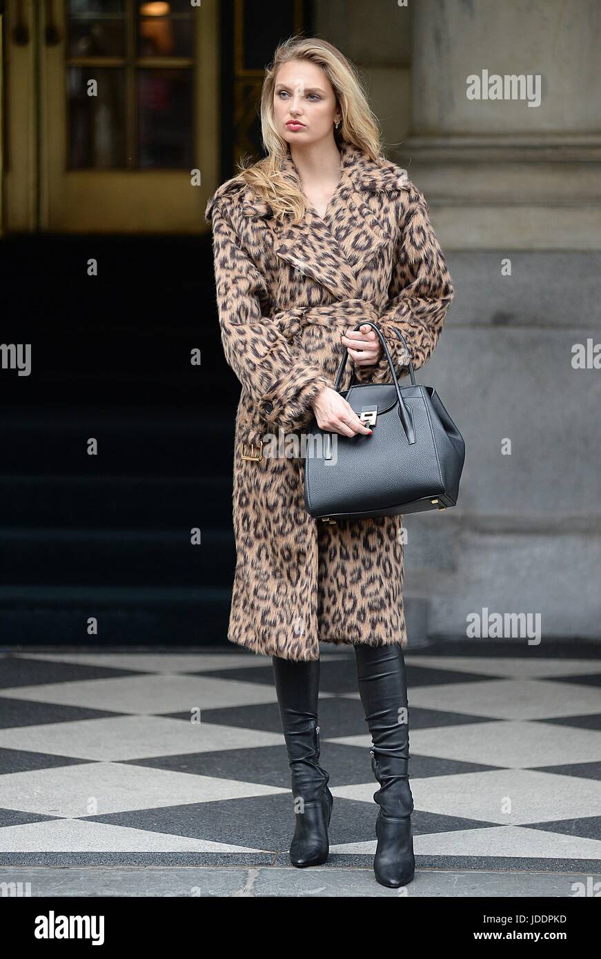 New York, NY, USA. 19th June, 2017. Elsa Hosk, at a photoshoot out and ...