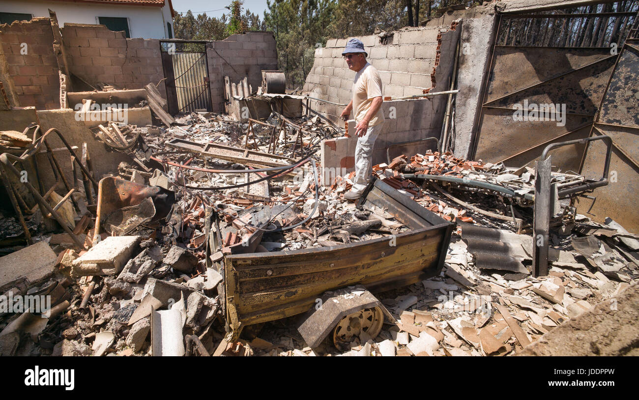 dpatop - Pensioneer Armando Frazao stands in his destroyed shed roughly ...