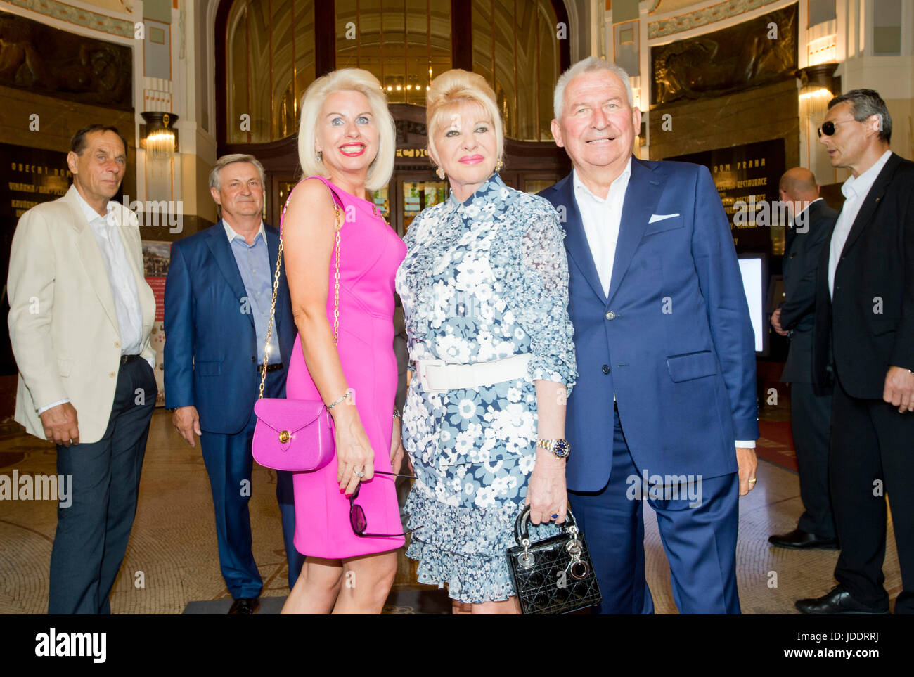 Prague, Czech Republic. 20th June, 2017. Ivana Trump, a former wife of ...