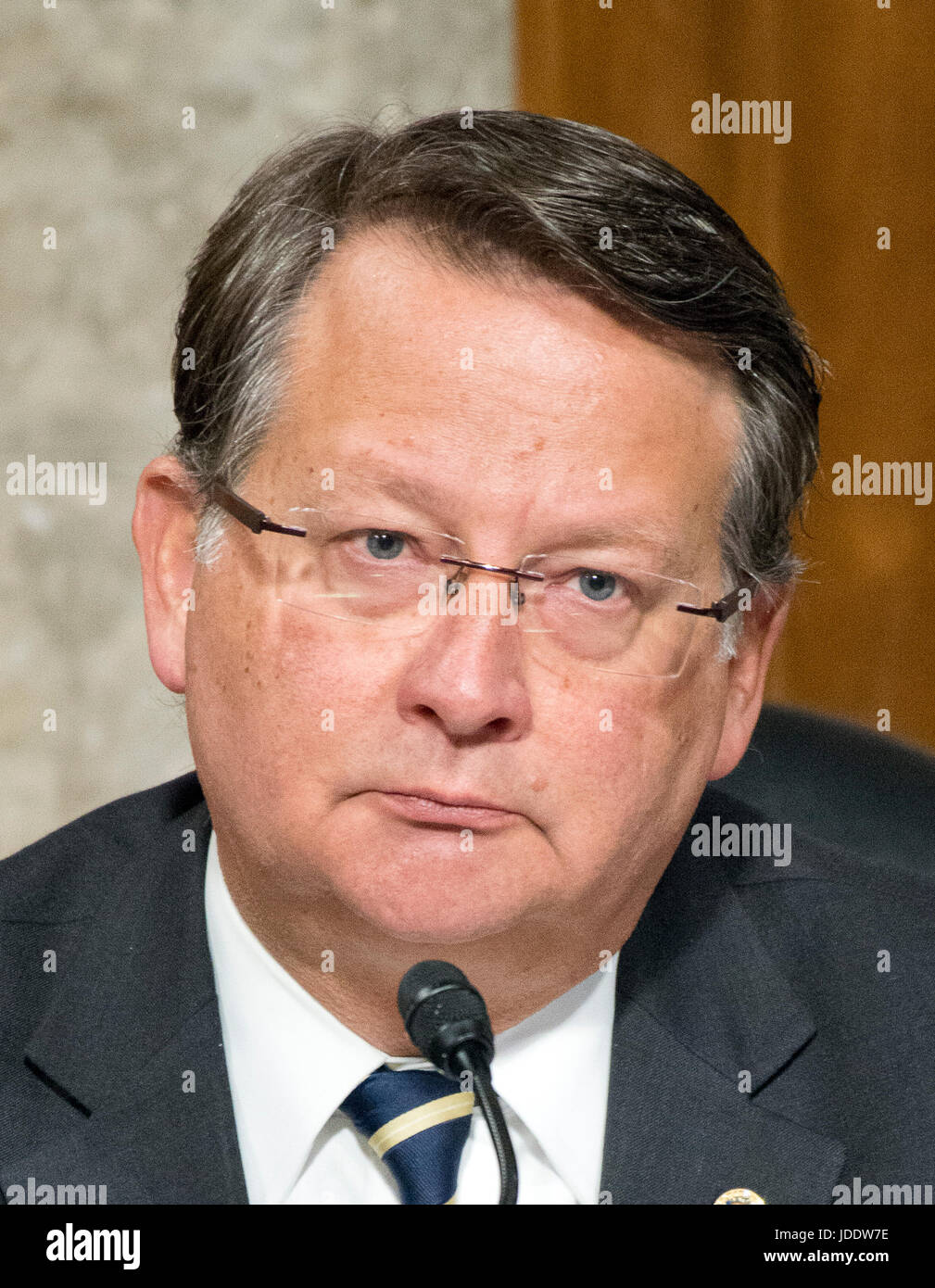 United States Senator Gary Peters (Democrat of Michigan) questions ...