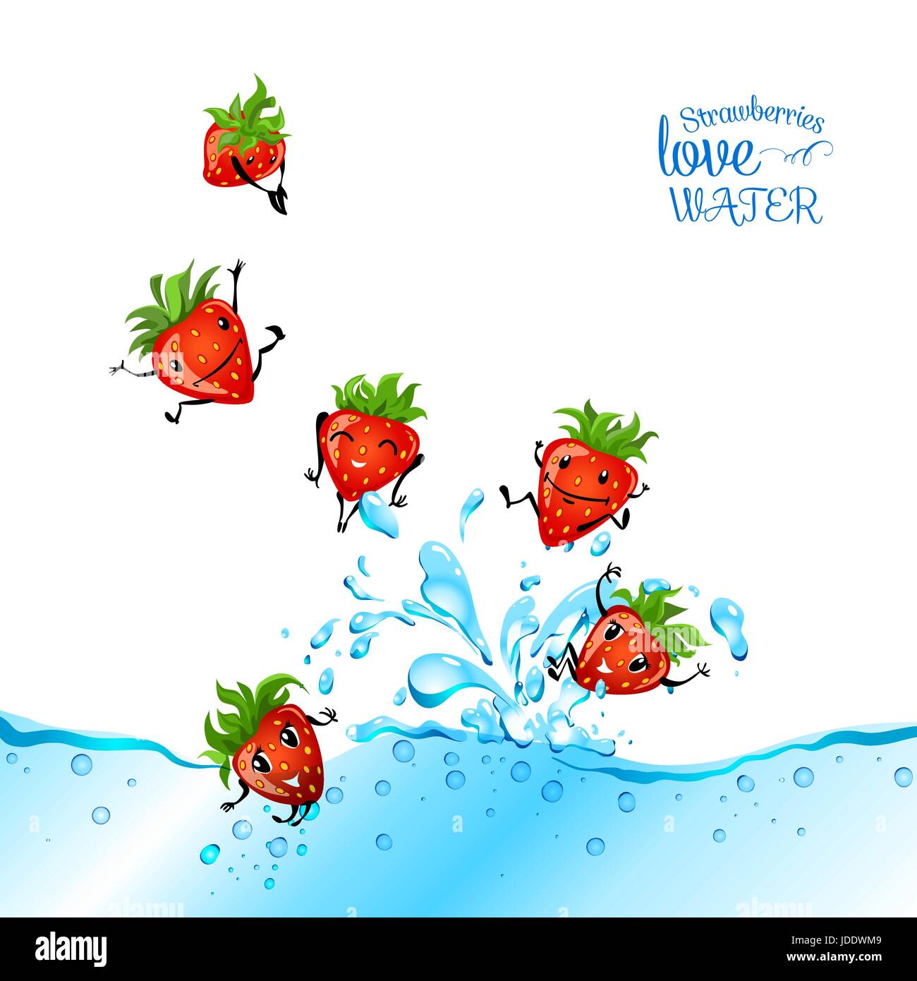 Cartoon funny water drop character hi-res stock photography and images ...