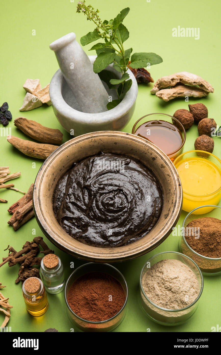Indian Ayurvedic dietary supplement called Chyawanprash ...