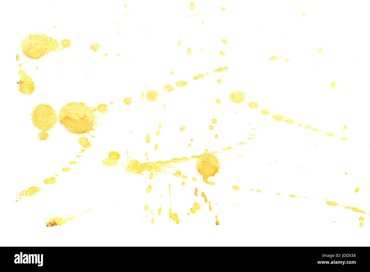 Abstract yellow ink splash. Ink blots. Elements of design. The water ...
