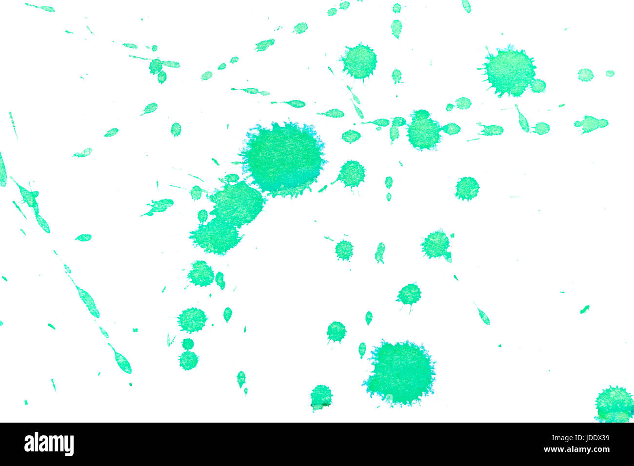 Abstract green ink splash. Ink blots. Elements of design. The water ...