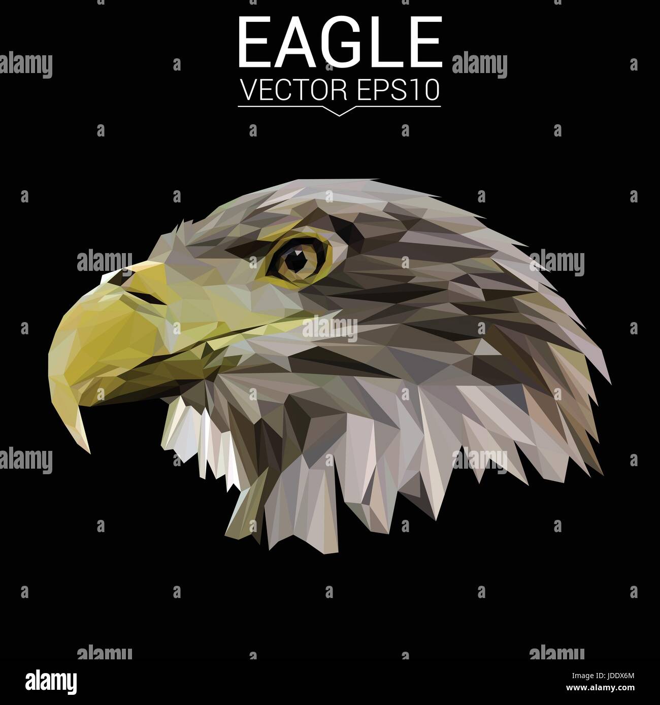 Eagle low poly design. Triangle vector illustration Stock Vector Image ...