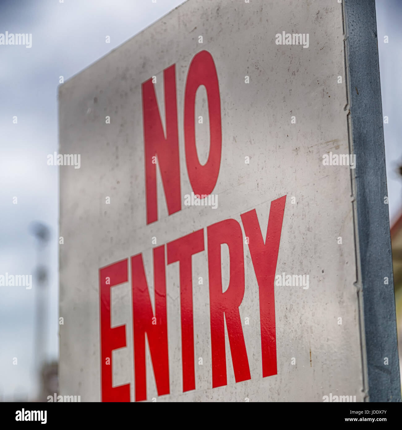 in philippines old dirty label of no entry signal concept Stock Photo ...