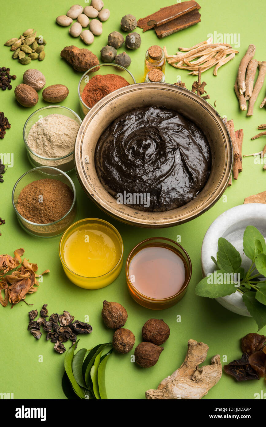Indian Ayurvedic dietary supplement called Chyawanprash ...