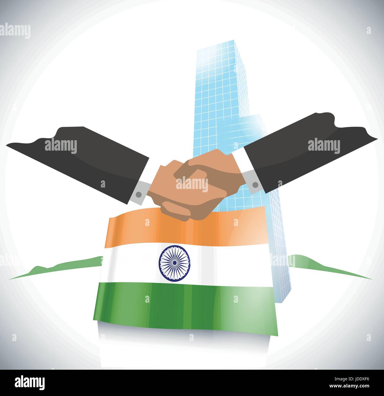 Business handshake in India Stock Vector Image & Art - Alamy