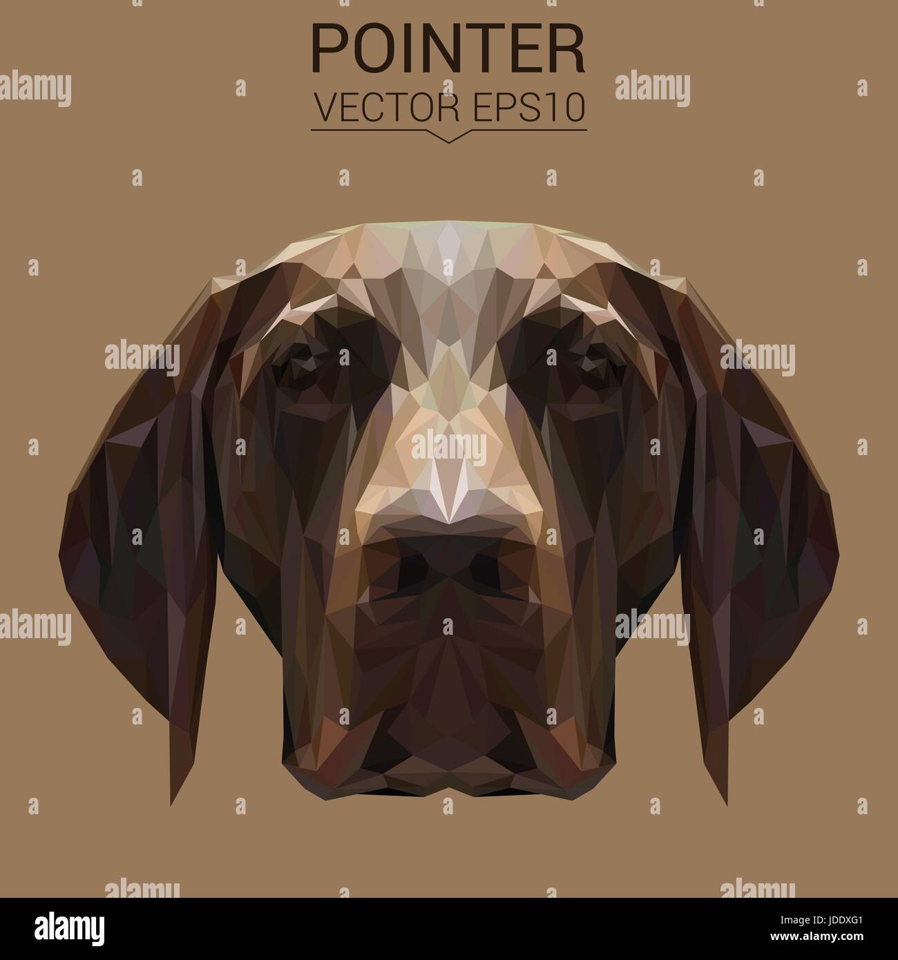 Dog polygonal hi-res stock photography and images - Alamy