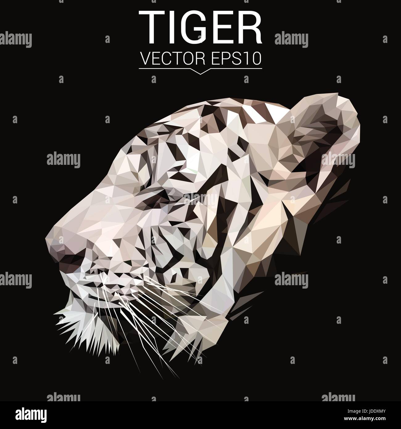 Low poly tiger hi-res stock photography and images - Alamy
