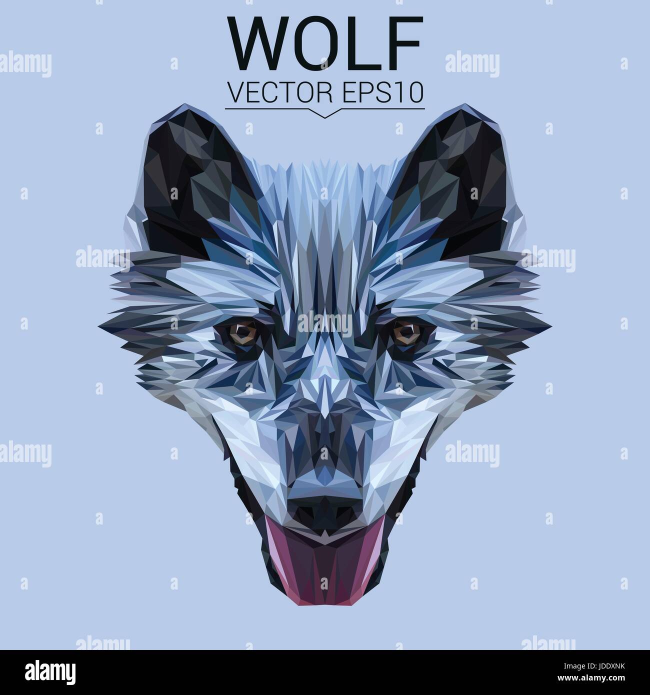 Portrait of arctic wolf Stock Vector Images - Alamy