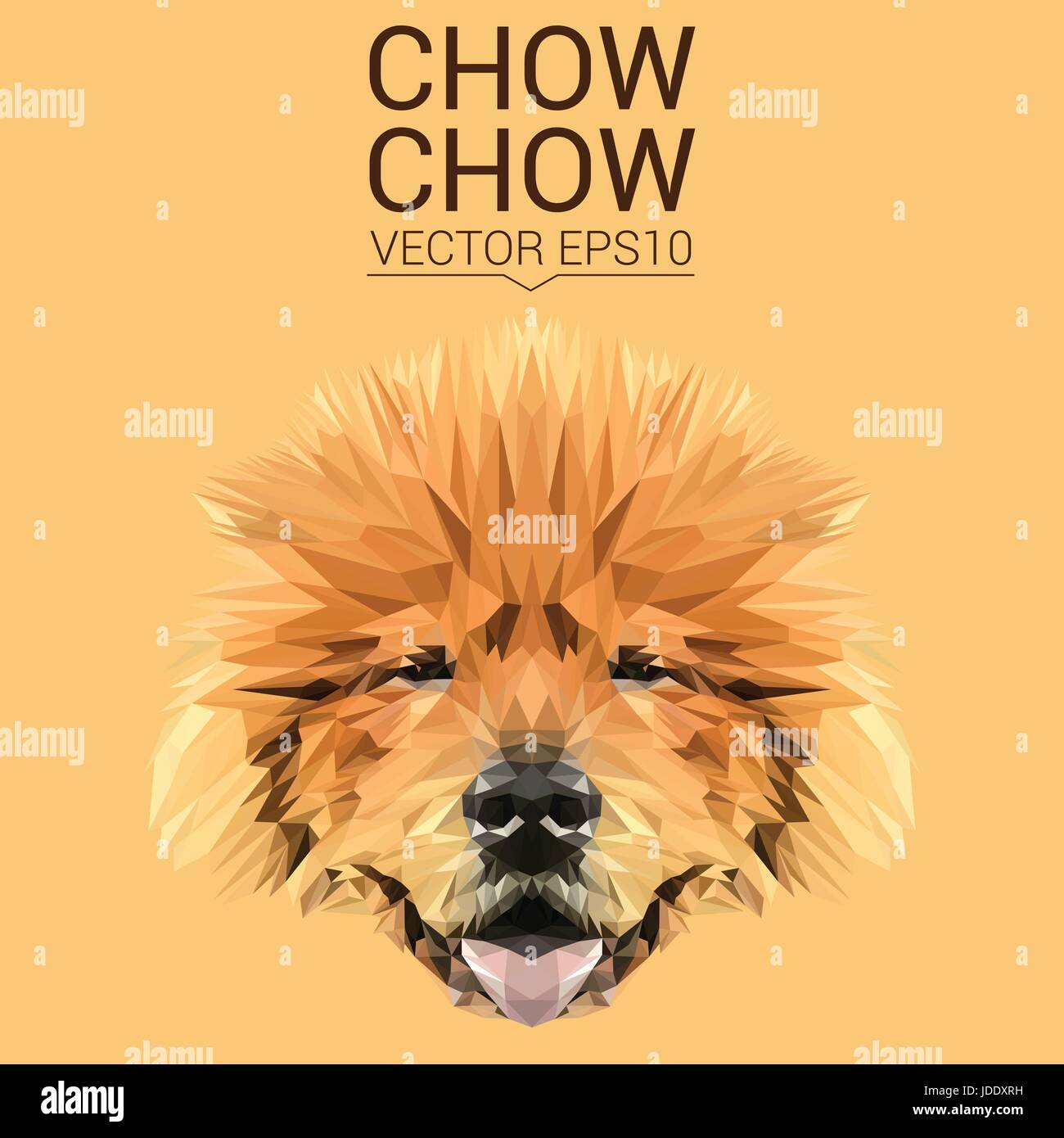 Chow face Stock Vector Images - Alamy