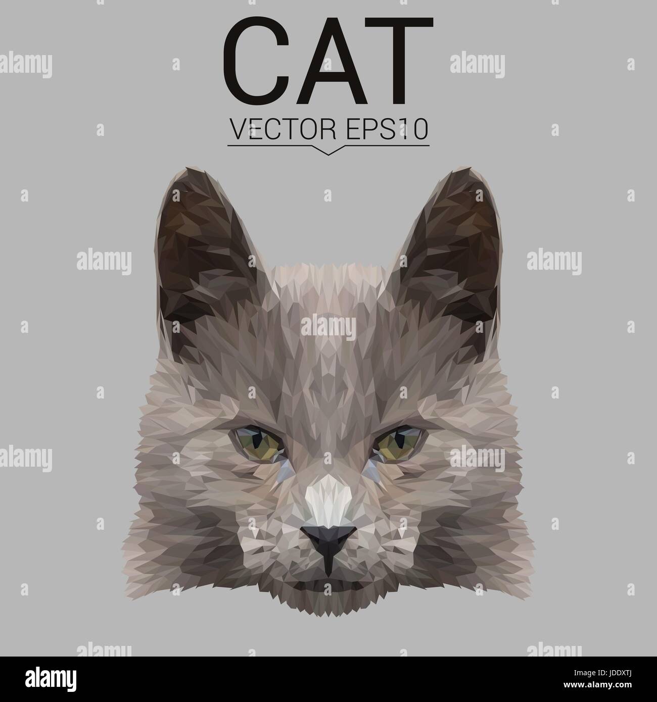 Low polygon cat hi-res stock photography and images - Alamy